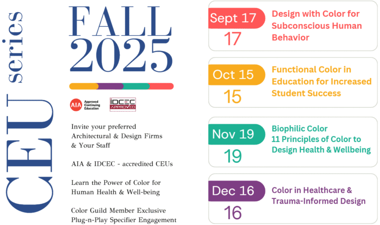 FALL 2025 CEU Series – Color Guild CEUs